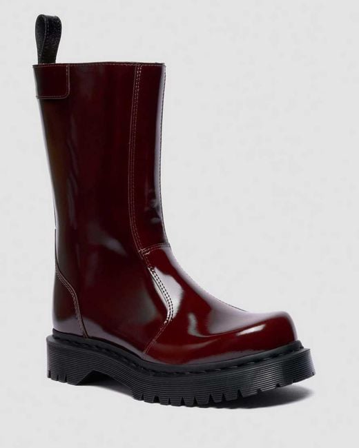 Dr. Martens Rejena Lacquered Leather Boots | Lyst UK