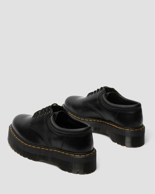Dr. Martens 8053 Quad Smooth Leather Platform Shoes in Black for Men ...