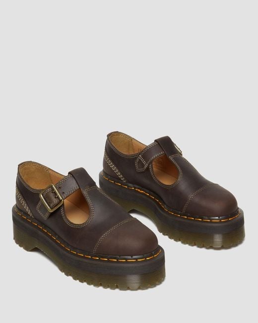 Dr. Martens Bethan Arc Crazy Horse Leather Platform Mary Jane Shoes in ...