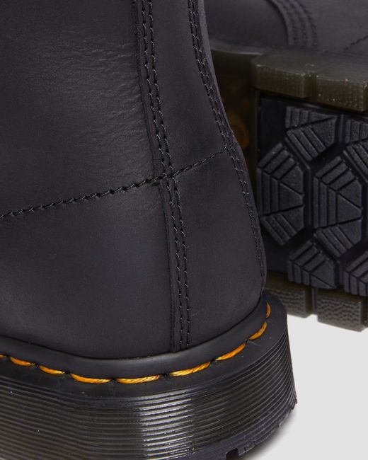 Dr. Martens 1460 Wintergrip Outlaw Leather Lace Up Boots in Black for ...