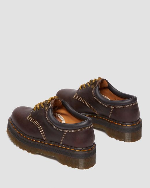Dr. Martens 8053 Arc Crazy Horse Leather Platform Casual Shoes in Brown ...