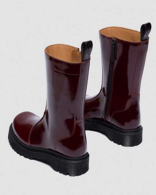 Dr. Martens Rejena Lacquered Leather Boots | Lyst UK