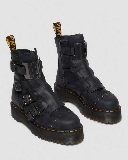 Dr. Martens Jadon Boot Hinge Platforms in Black | Lyst UK