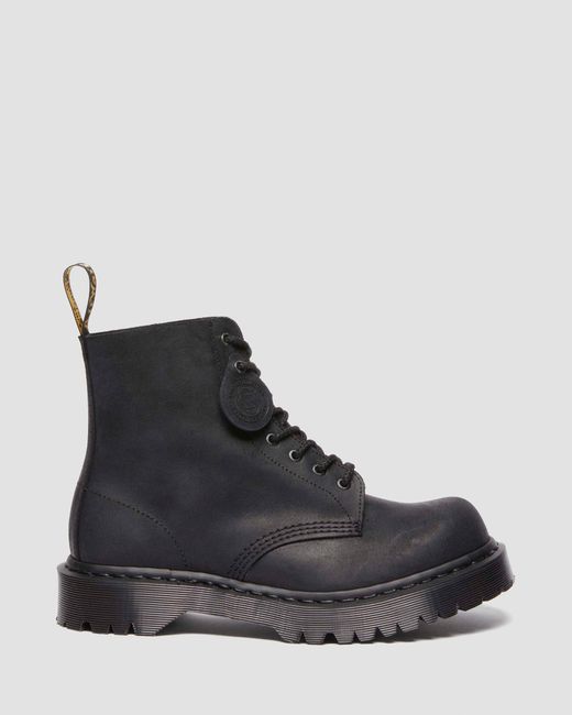 Dr. Martens 1460 Bex Bump Toe Leather Boots in Black | Lyst