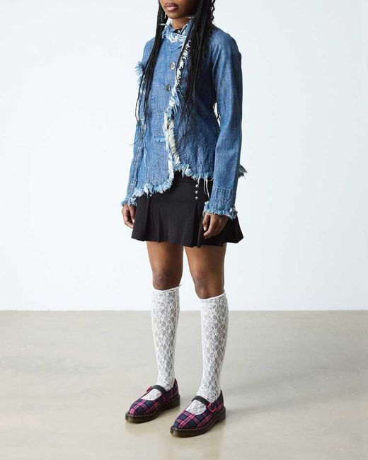 Dr. Martens Elphie Mary Jane Tartan Shoes in Red | Lyst UK