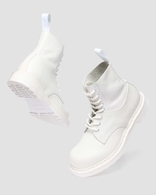 Dr. Martens 1460 1461 Mm6 Leather Boots in White for Men | Lyst