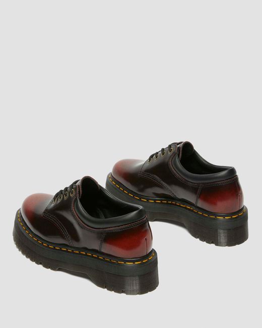 Dr. Martens 8053 Quad Arcadia Leather Platform Shoes in Black | Lyst