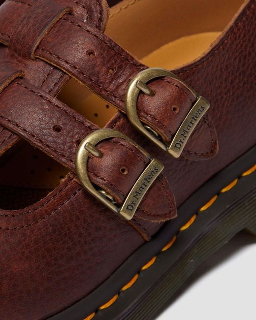 Dr. Martens 8065 Ambassador Mary Jane Shoes in Brown | Lyst