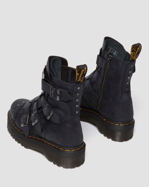 Dr. Martens Jadon Boot Hinge Platforms in Black | Lyst