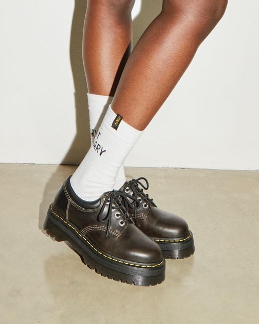 Dr. Martens 8053 Quad Orleans Platform Shoes in Black | Lyst