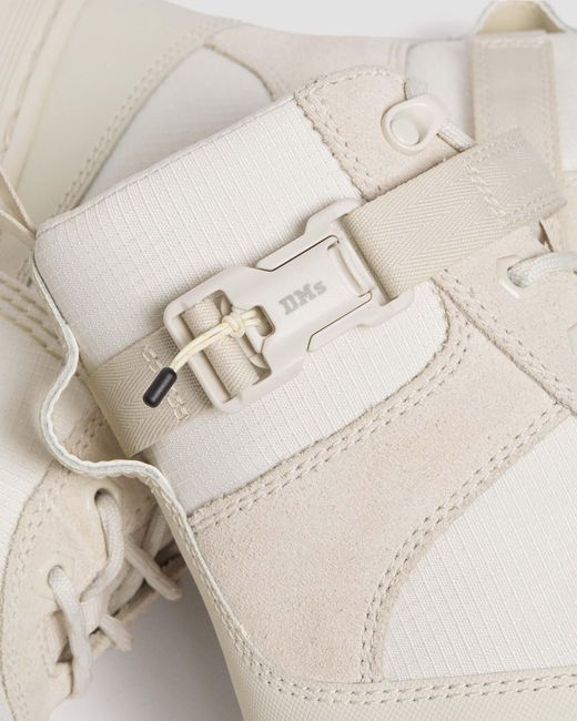 Dr. Martens Combs Tech Poly & Suede Utility Boots in Natural for Men | Lyst