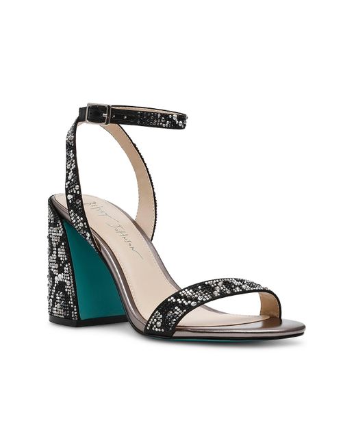 Betsey Johnson Jet Sandal in Black | Lyst