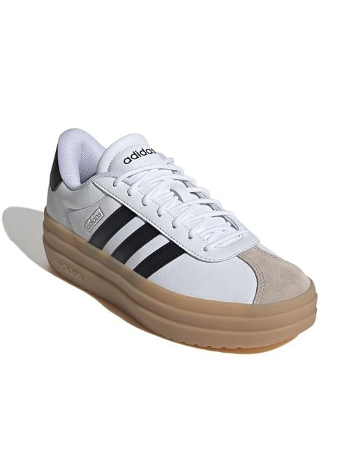 adidas Vl Court Bold Platform Sneaker in White | Lyst