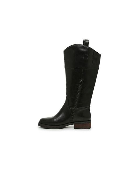 Crown Vintage Fyan Wide Calf Boot in Black | Lyst