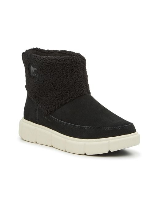 Sorel Explorer Iii Waterproof Snow Boot in Black | Lyst
