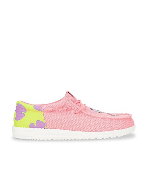 HeyDude Wally Patrick Star Slip-on in Pink for Men | Lyst