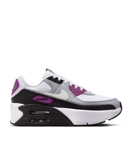 Nike Air Max 90 Lv8 Platform Sneaker in Black | Lyst