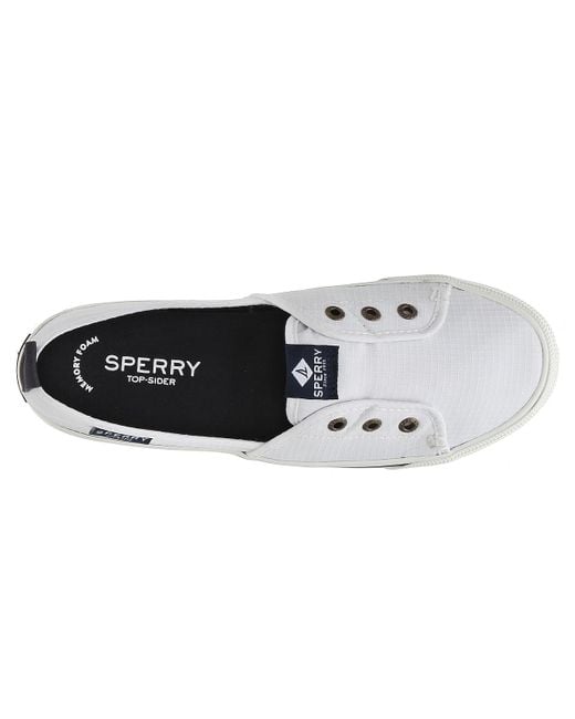 Sperry Top Sider Lounge Wharf Slip on Sneaker in White Lyst