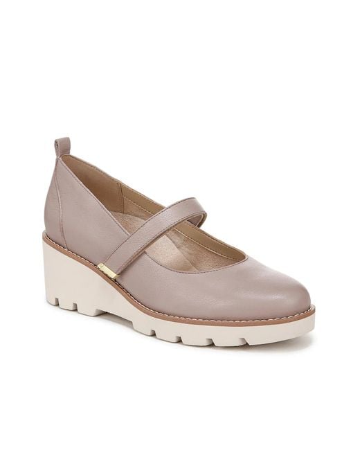 Vionic Wide Width Alma Mary Jane in Gray | Lyst
