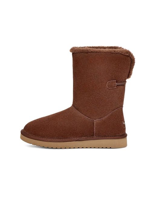 UGG Nalie Short Bootie in Brown | Lyst