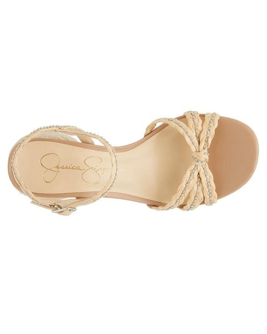 Jessica Simpson Kiesha Sandal in Natural | Lyst