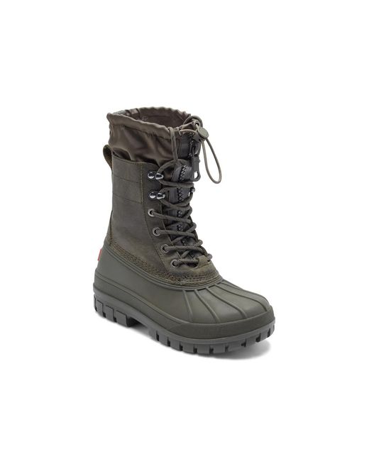 HUNTER Skylar Waterproof Duck Boot in Black | Lyst