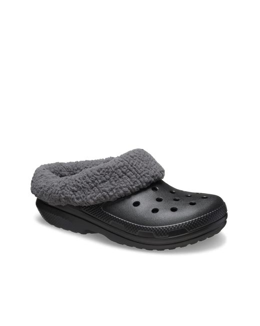 Crocs™ Classic Iv Blitzen Lined Clog in Black | Lyst