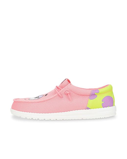 HeyDude Wally Patrick Star Slip-on in Pink for Men | Lyst