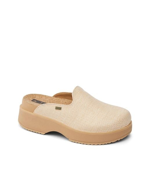 Reef Vista Skye Platform Clog in Natural | Lyst