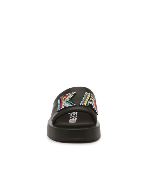 Karl Lagerfeld Opal Platform Sandal in Black | Lyst