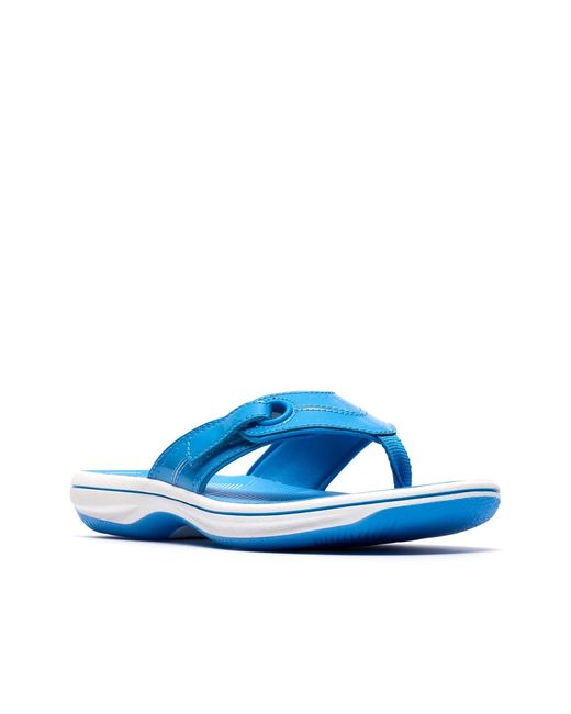 Clarks Breeze Reyna Sandal in Blue | Lyst
