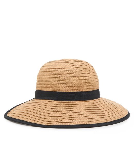 Kelly & Katie Trimmed Floppy Hat in Black | Lyst