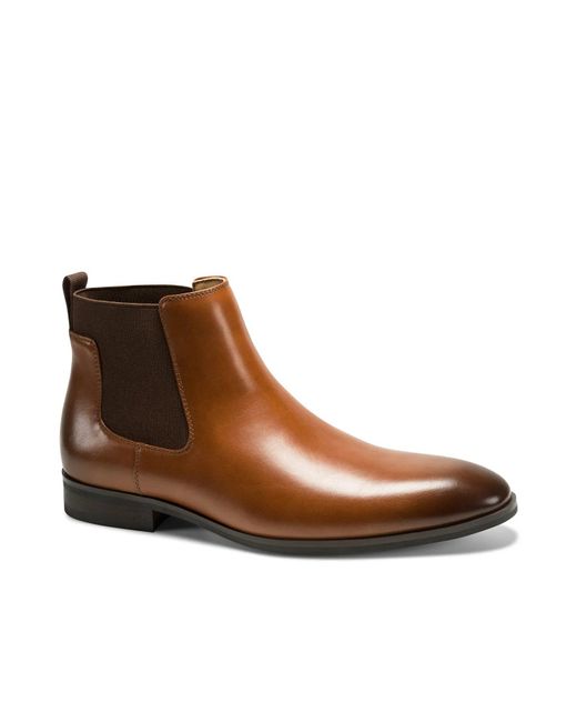 Kenneth Cole Hulard Chelsea Boot in Brown for Men | Lyst