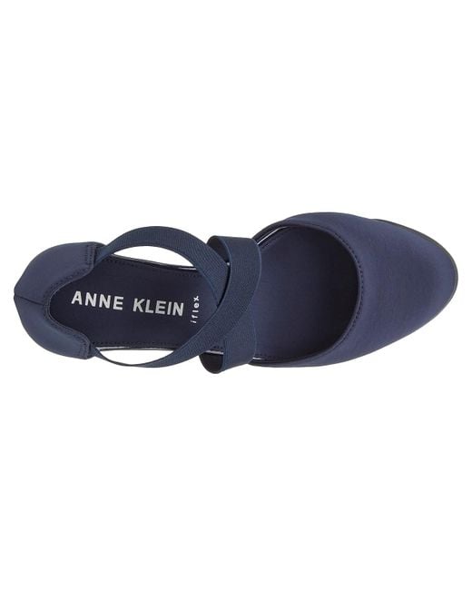 Anne Klein Ted Wedge Pump in Blue | Lyst
