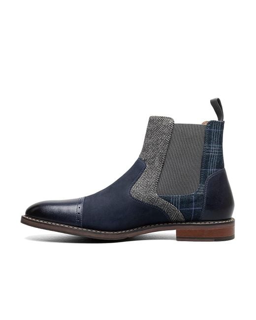 Stacy Adams Finney Chelsea Boot in Blue for Men | Lyst