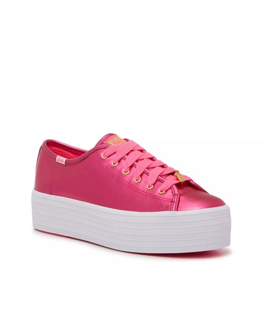 Keds X Barbie Triple Up Platform Sneaker in Pink | Lyst