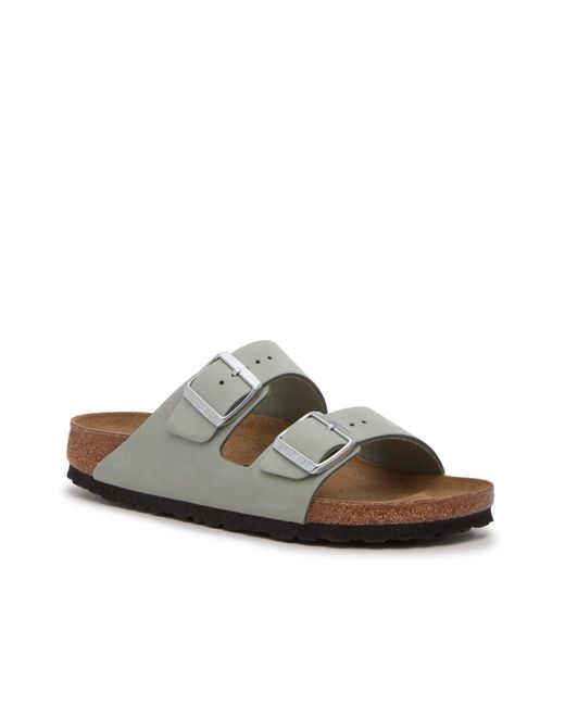 Birkenstock Arizona Slide Sandal in Brown | Lyst