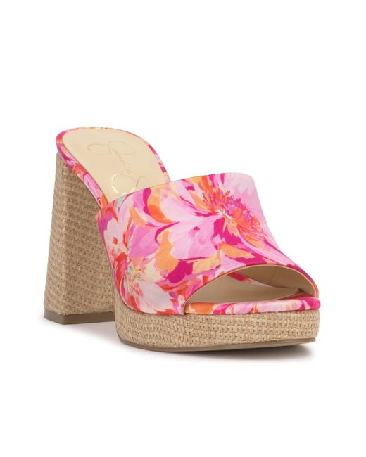 Jessica Simpson Kameena Platform Sandal in Pink | Lyst