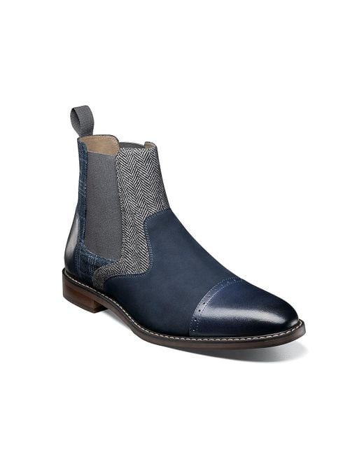 Stacy Adams Finney Chelsea Boot in Blue for Men | Lyst