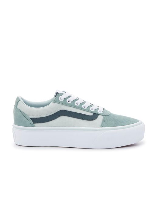 Vans Ward Lo Platform Sneaker in Blue | Lyst