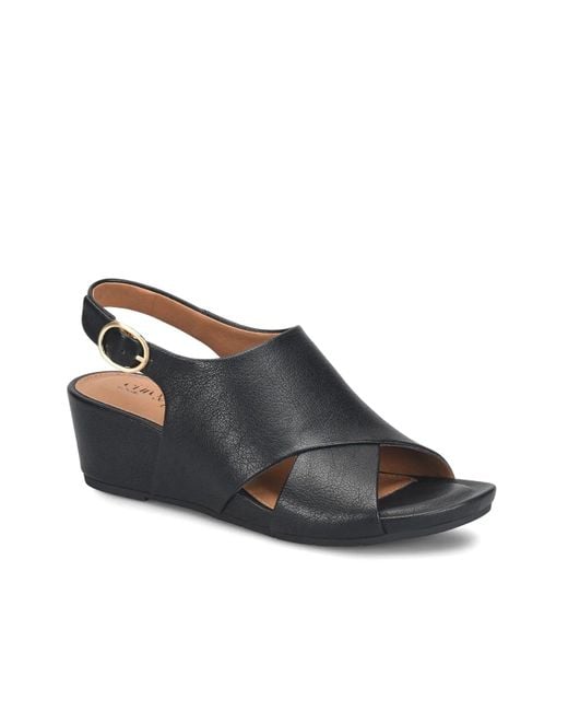 EuroSoft Rhonda Wedge Sandal in Blue | Lyst