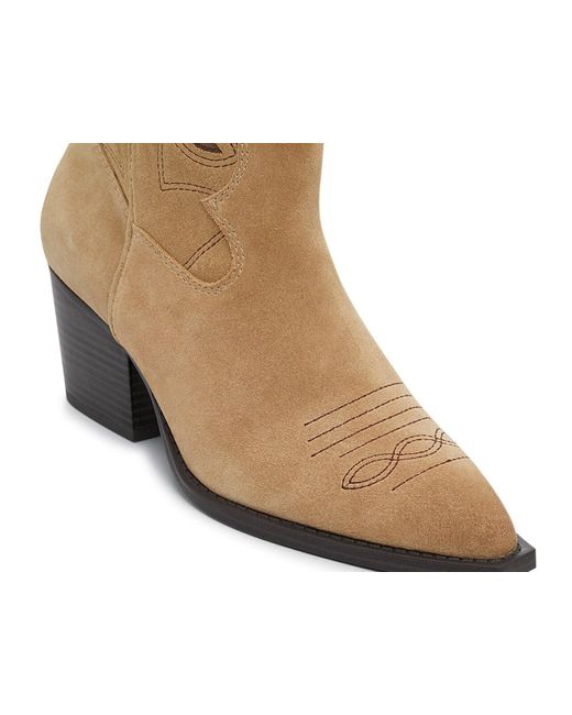 Crown Vintage Sadie Wide Calf Cowboy Boot in Black | Lyst