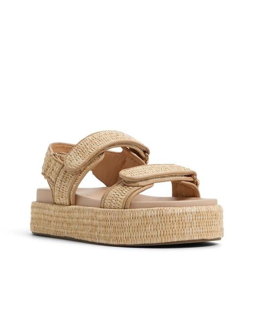 Call It Spring Mauii Platform Sandal in Metallic | Lyst