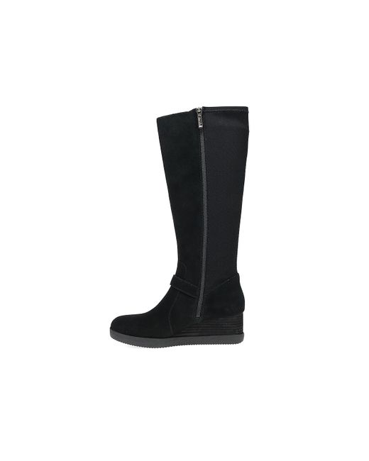 Dansko Shelia Wedge Boot in Black | Lyst