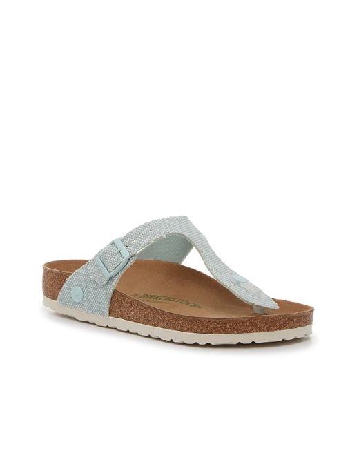 Birkenstock Gizeh Vegan Sandal in Blue | Lyst