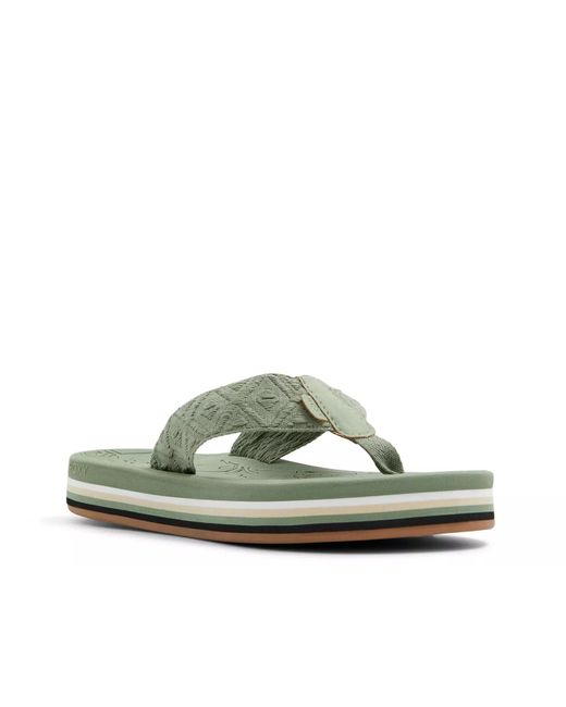 Roxy Gianna Platform Flip Flop in Green | Lyst