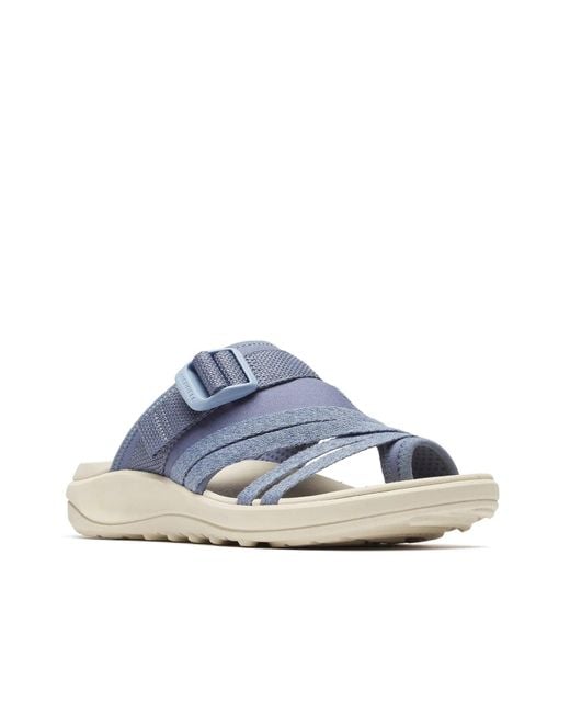 Merrell District 4 Post Toe Loop Sandal in Blue | Lyst