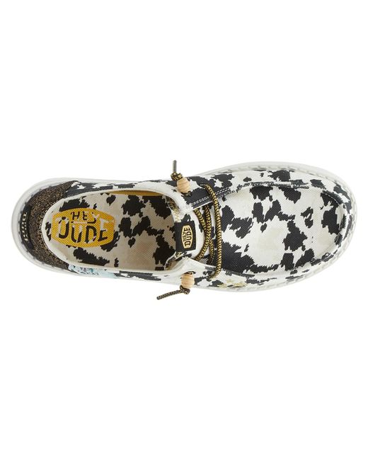 Hey Dude Wendy Disco Cow Slip-on in White | Lyst