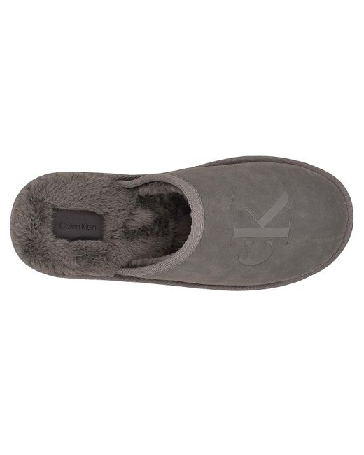 Calvin Klein Xavery Slipper in Gray for Men | Lyst