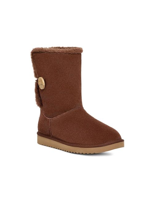 UGG Nalie Short Bootie in Brown | Lyst